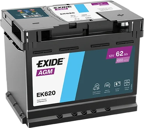 Exide Start-Stop akumulator za automobile 12V 62Ah EK620ID: EK000842538