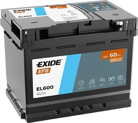 Exide Start-Stop akumulator za automobile 12V 60Ah EL600ID: EK000842550