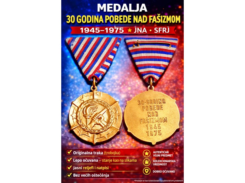 Medalja 30 godina pobede nad fašizmom