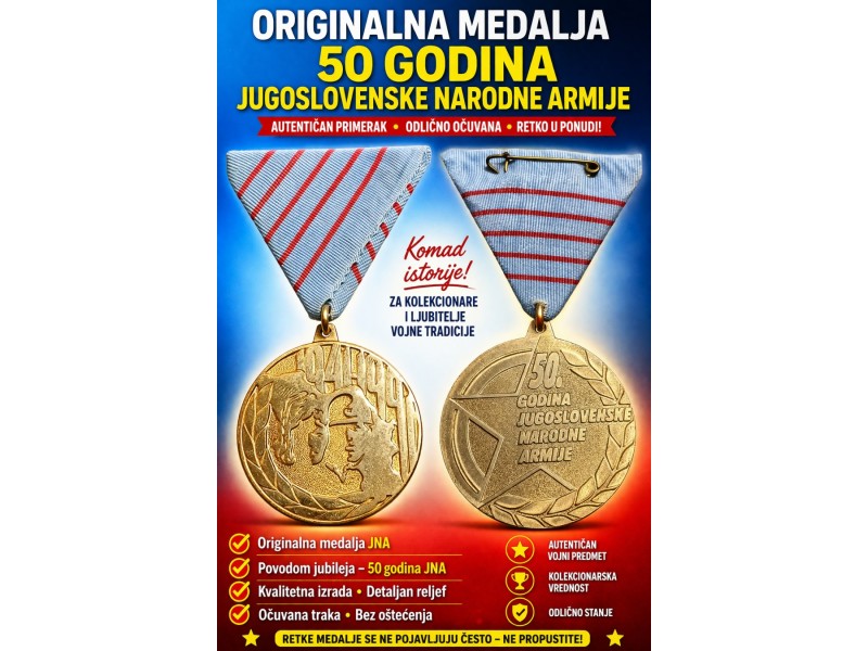 JNA MEDALJA – 50 GODINA JUGOSLOVENSKE NARODNE ARMIJE ?