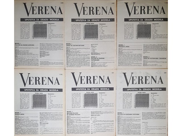 Uputstva Za Izradu Modela `VERENA` LOT