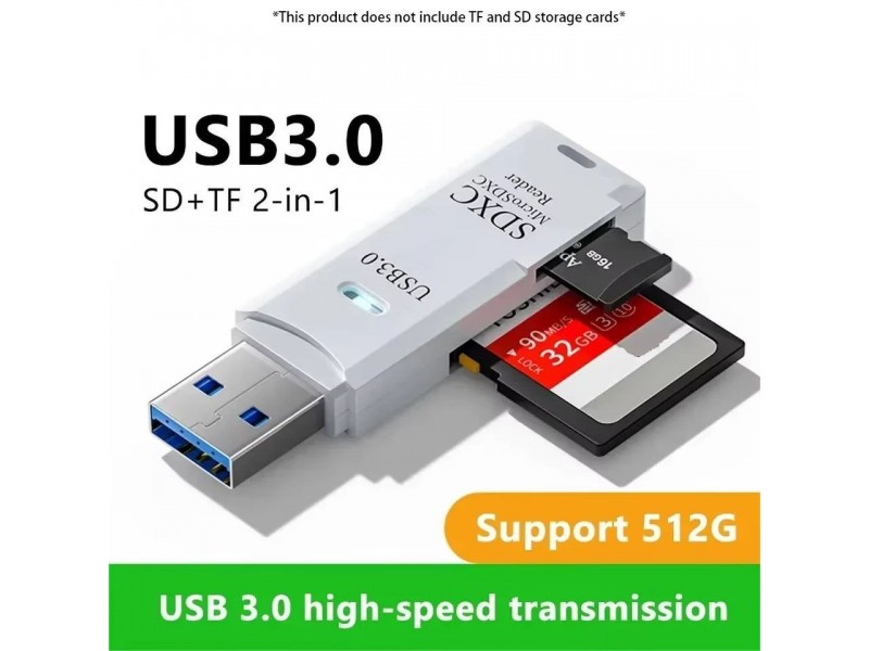 Čitač kartica USB 3.0 čitač kartica SD mikro SD TF