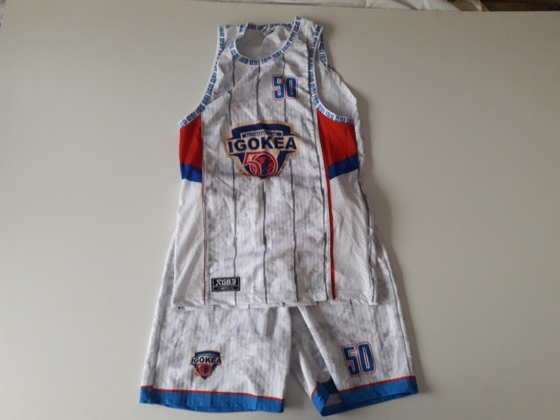 Igokea kosarkaski dres beli M