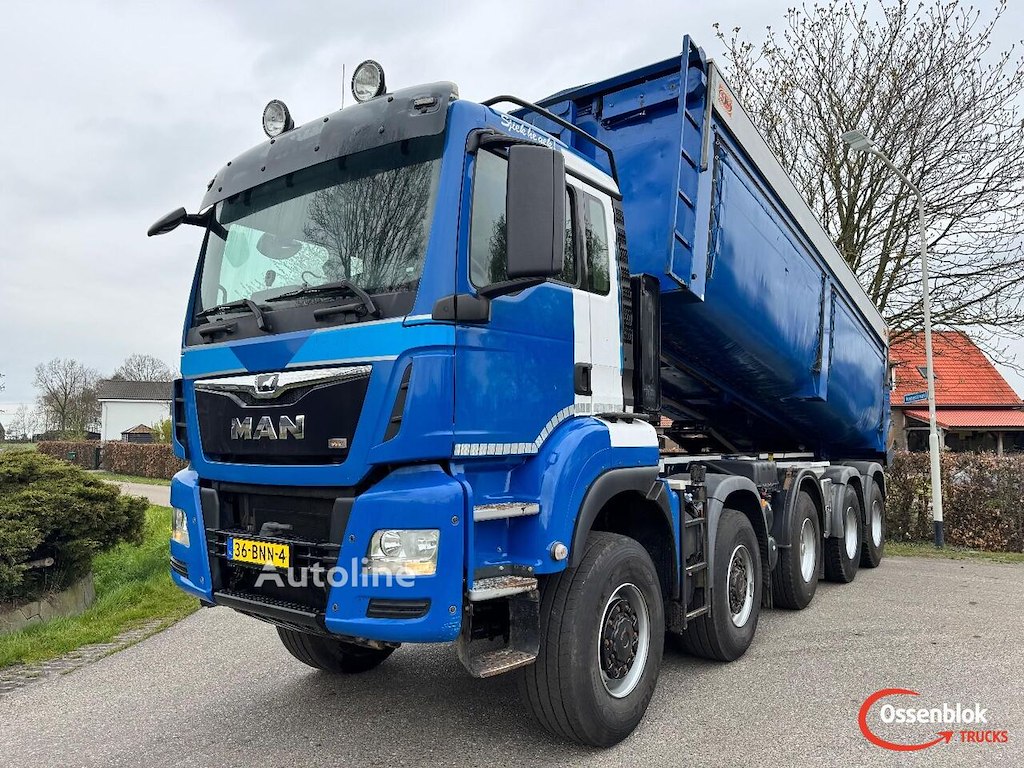 MAN TGS 49.460 10x8 Euro 6 met geisoleerde kipper en asfaltsnip kiper