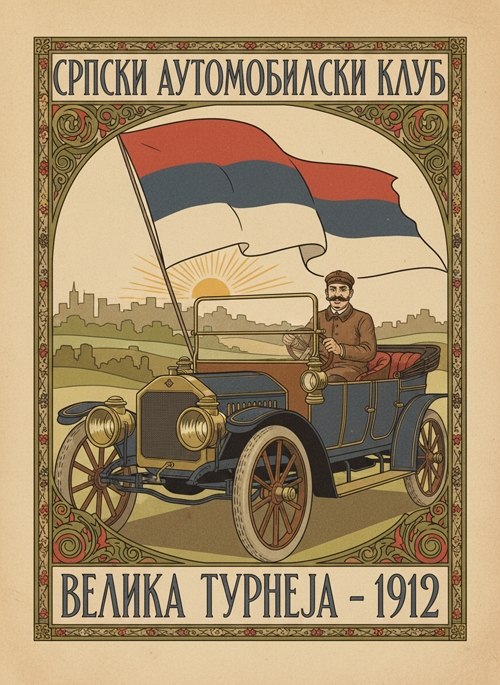 Srpski automobilski klub - Velika turneja 1912.