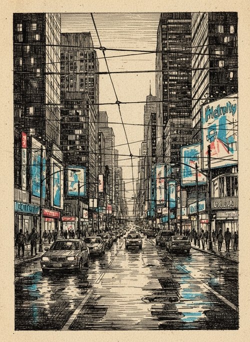 Plavi odraz posle kiše