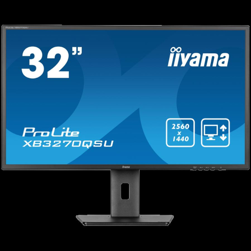 IIYAMA Prolite XB3270QSU-B1 Business Monitor - 80 cm (31.5''), WQHD (2560x1440), IPS LED, 100Hz, 3ms, 250 cd/m2, matte / black
