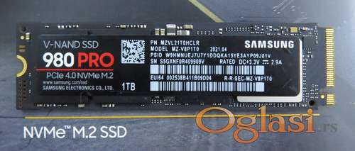 Samsung 980 Pro 1TB MZ-V8P1T0 M.2 R/W: 7000/5000MB/s MTBF: 600TBW