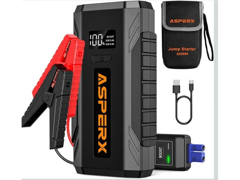 ASPERX Jump Starter za Auto Booster za Auto 2000A