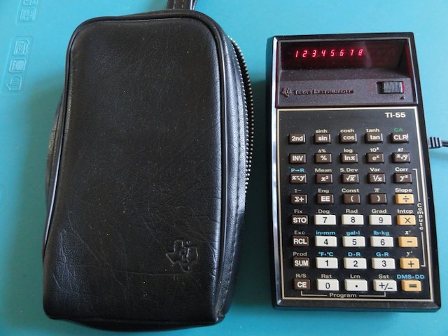 Texas Instruments TI-55 - stari kalkulator + futrola