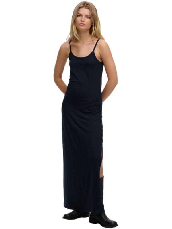 Superdry - Crna maxi haljina