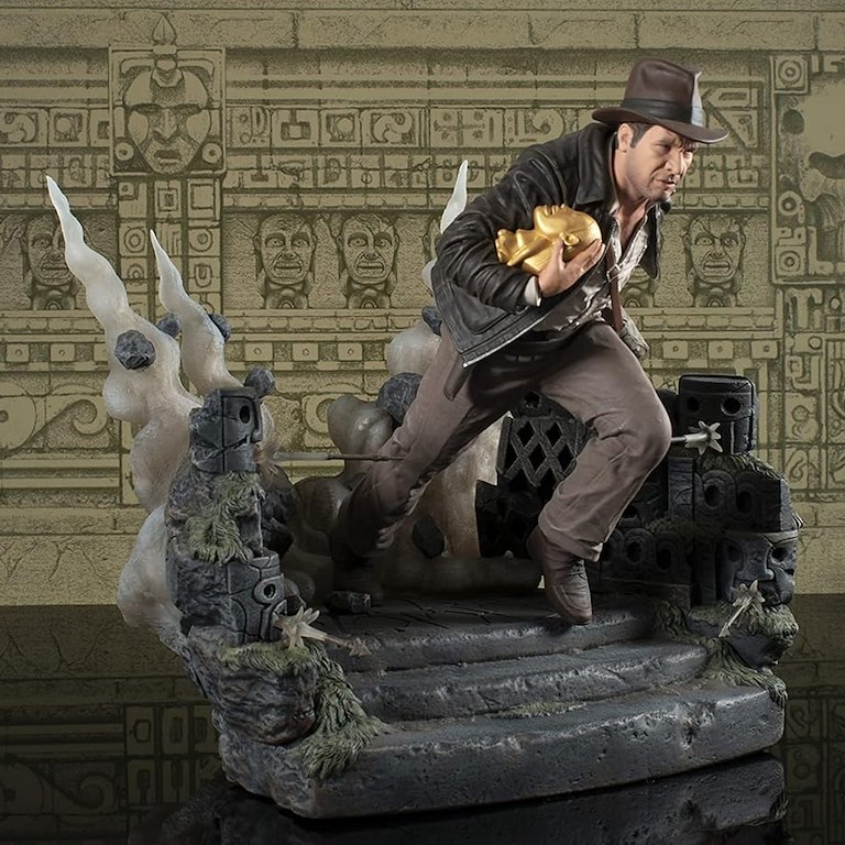 Indiana Jones: Raiders of the Lost Ark Deluxe Gallery PVC Statue Escape with Idol (25 cm)
