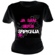 Ženska majica "Ja sam sexy Srpkinja"