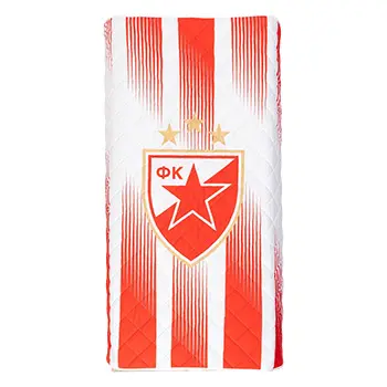 Prekrivač Crvena zvezda 140x200cm - crveno-bele pruge