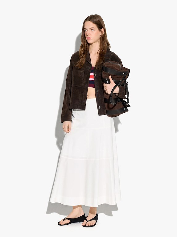 MIDI SKIRT WITH 100% COTTON