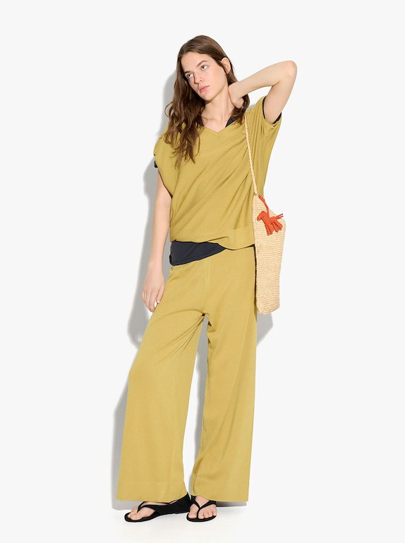 KNIT TROUSERS WITH ELASTIC WAIST