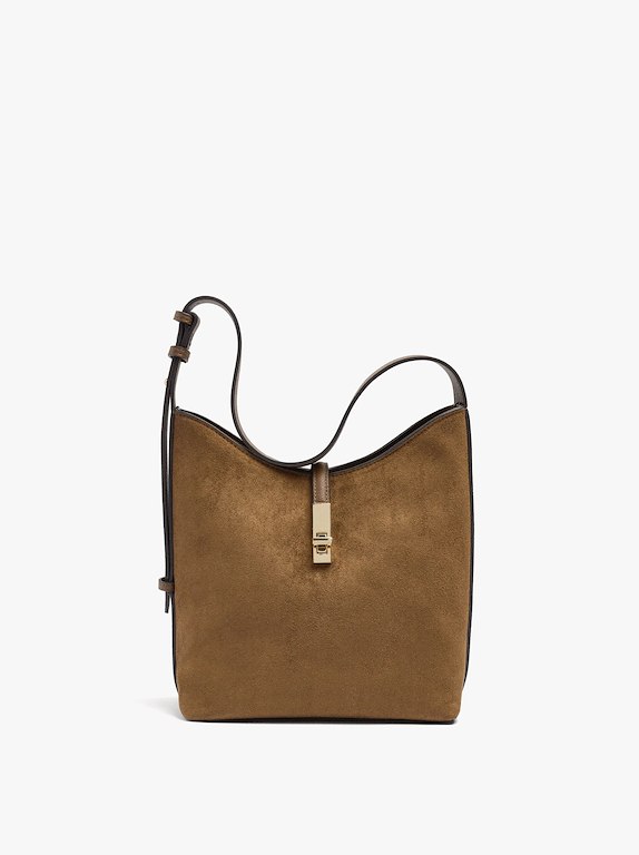 SHOULDER BAG WITH LEATHER-EFFECT