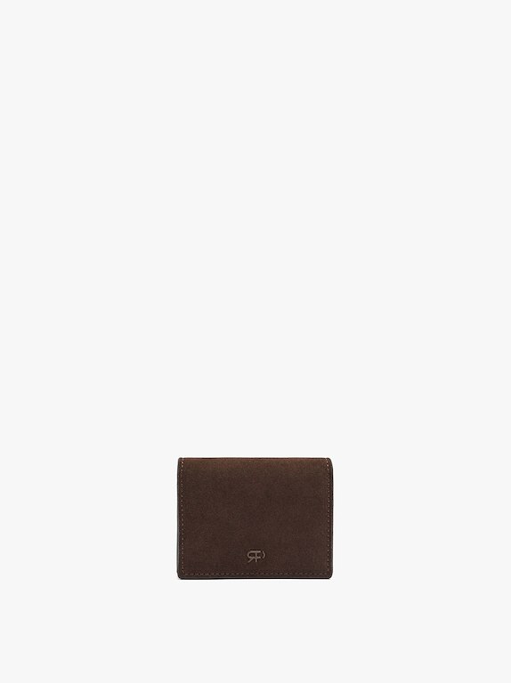 LEATHER CARD HOLDER WITH FLAP