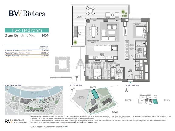 BW Riviera - trosoban stan za prodaju, bez agencijske provizije