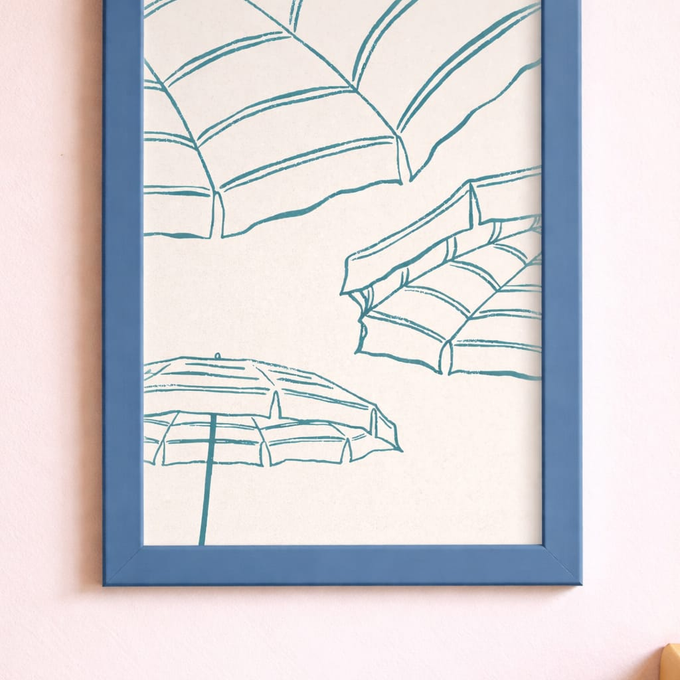 Letnji suncobrani poster sa ramom