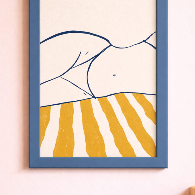 Minimalistički poster – letnja ilustracija