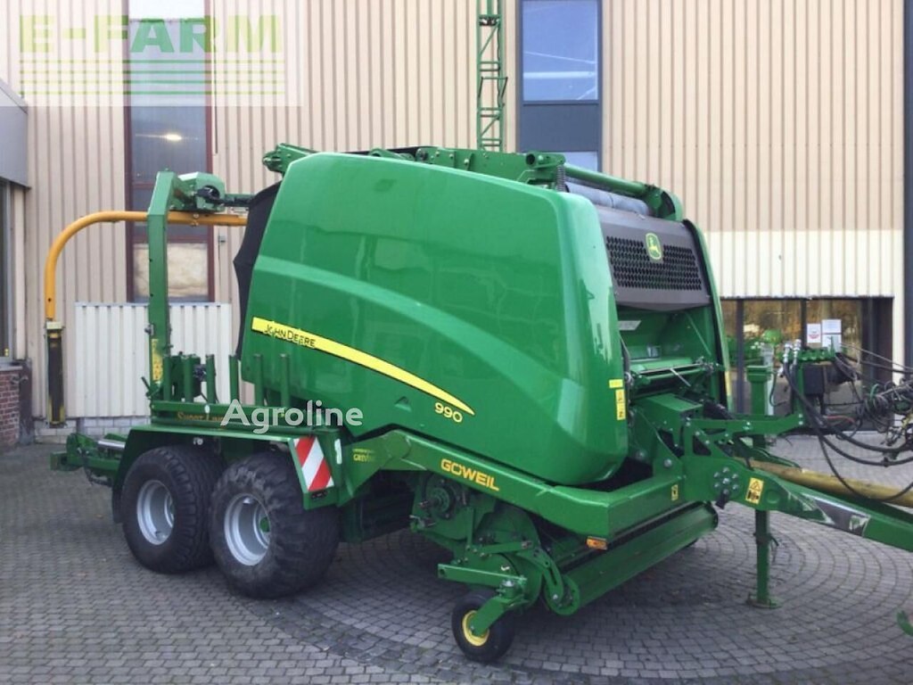 John Deere 990 premium mit göweil wickelkombination, balirka za okrugle bale