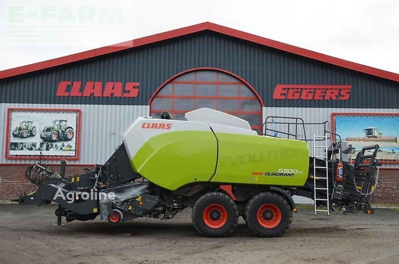 Claas quadrant 5300 evolution fc + vorbauhäcksler balirka za četvrtaste bale