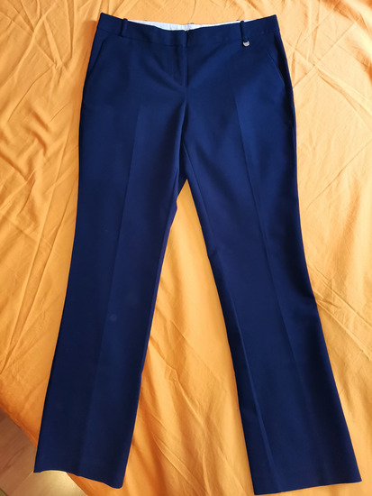 Pantalone Orsay, teget, klasične, pamučne