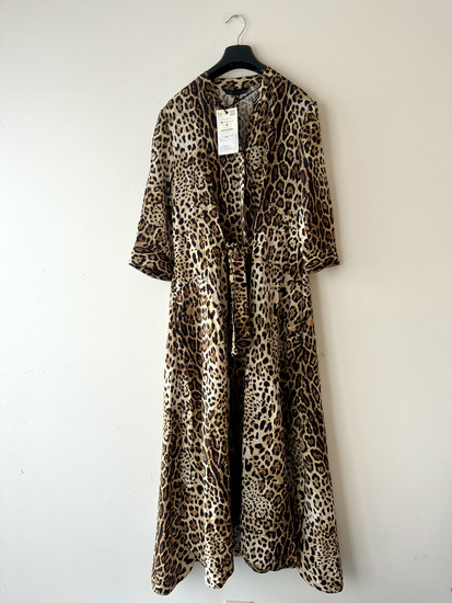 ZARA leopard print duga haljina,viskoza