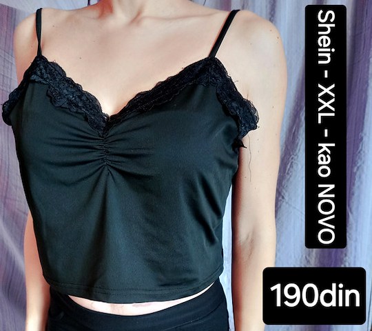 Shein ženska majica bluza bretele XXL/42 kao NOVO