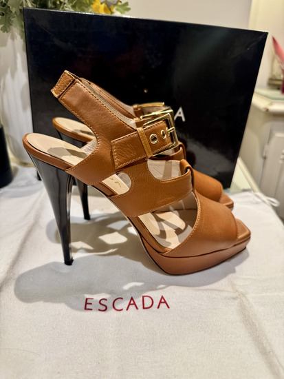 ESCADA Camel High Couture Heels