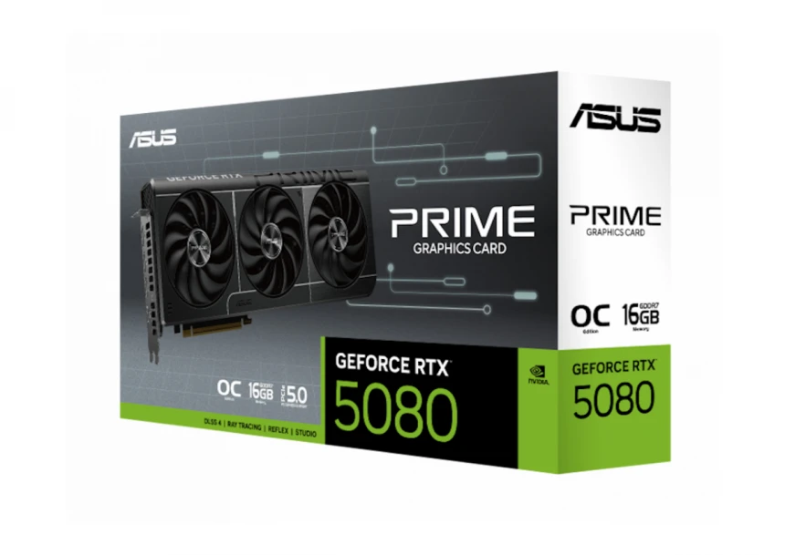 Graficka karta ASUS PRIME-RTX5080-O16G NVD/16GB/GDDR7/256bit/crna