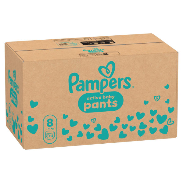 Pampers pants pelene monthly S8, 17+kg 112 kom