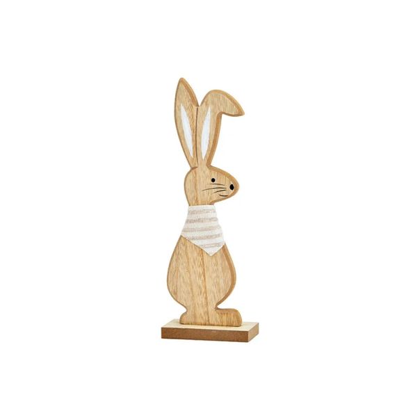 DEKOR DOM Uskršnja dekoracija STAND BUNNY WOOD 21cm 10035753 - Natural