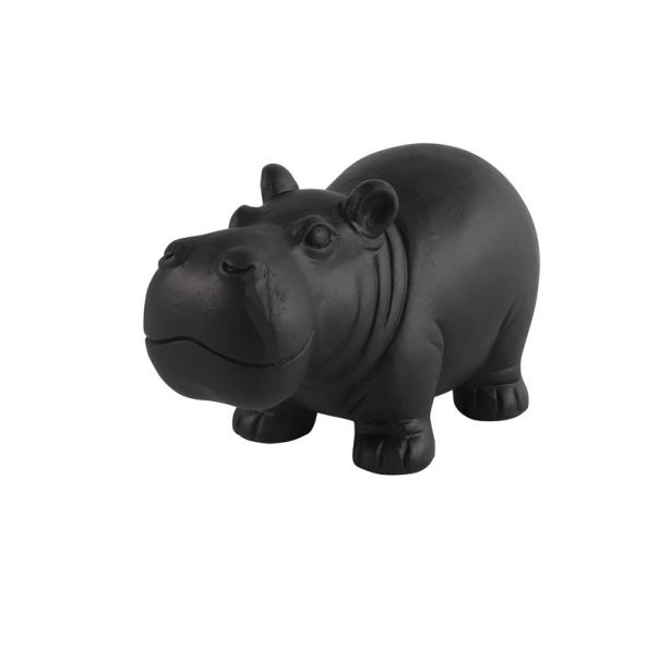 DEKOR DOM Figura HIPPOPOTAMUS 22cm 793601 - Black - DCS