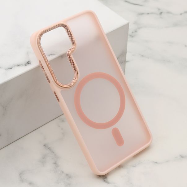 Maska Silky MagSafe II za Samsung S941B Galaxy S26 5G, roze