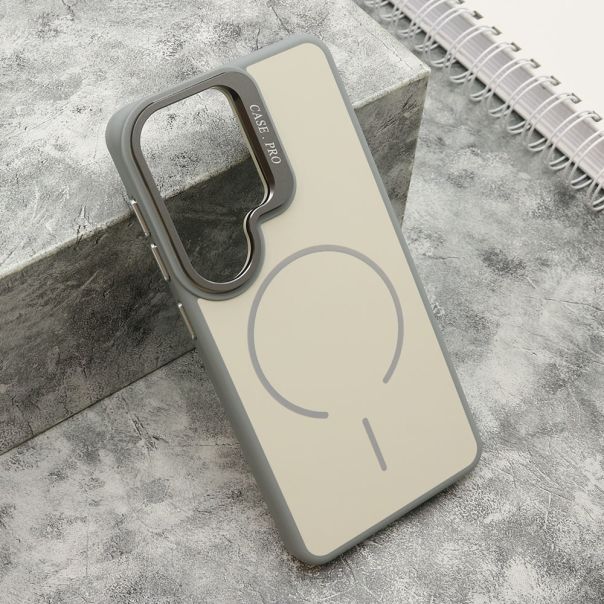 Maska Stylish look MagSafe za Samsung S941B Galaxy S26 5G, bež