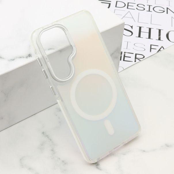 Maska Shine look MagSafe za Samsung S941B Galaxy S26 5G, bela