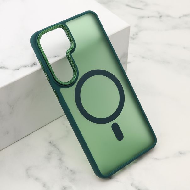 Maska Silky MagSafe II za Samsung S946B Galaxy S26 Plus 5G, zelena