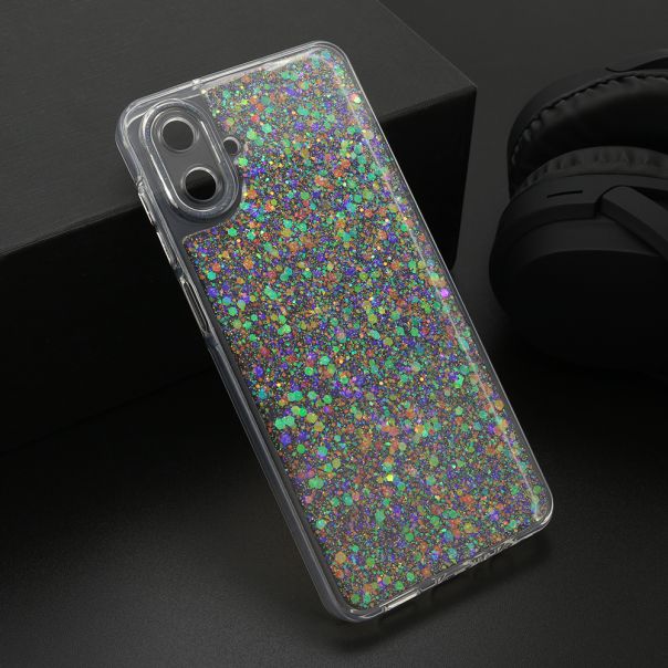 Maska za Samsung Galaxy A07 CRYSTAL GLOW srebrna