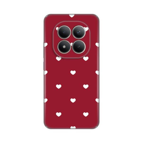 Maska za Xiaomi Redmi Note 15 Pro Plus 5G Burgundy Hearts Silikonska Print Skin