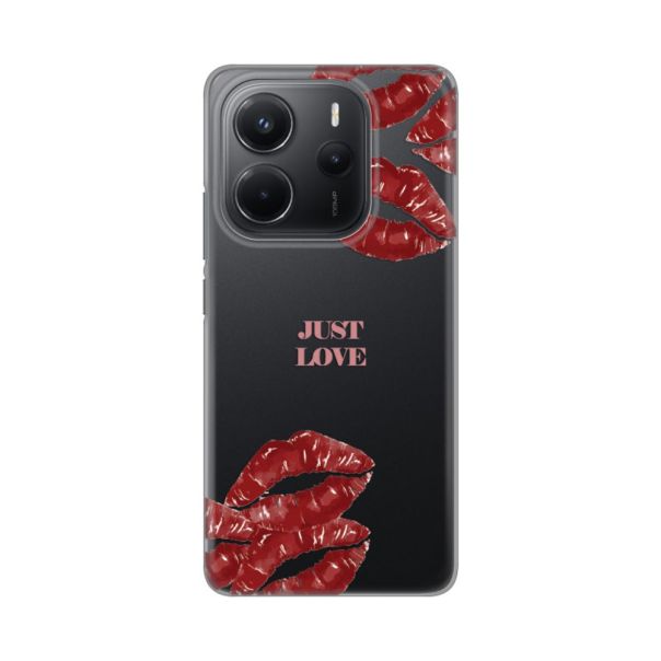 Maska za Xiaomi Redmi Note 14 4G (SRB) Just Love Pink Silikonska Print Skin