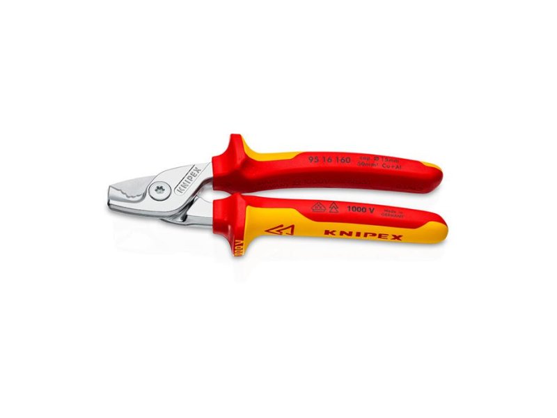 KNIPEX IZOLOVANE MAKAZE ZA KABLOVE STEPCUT 160MM 1000V VDE – 95 16 160