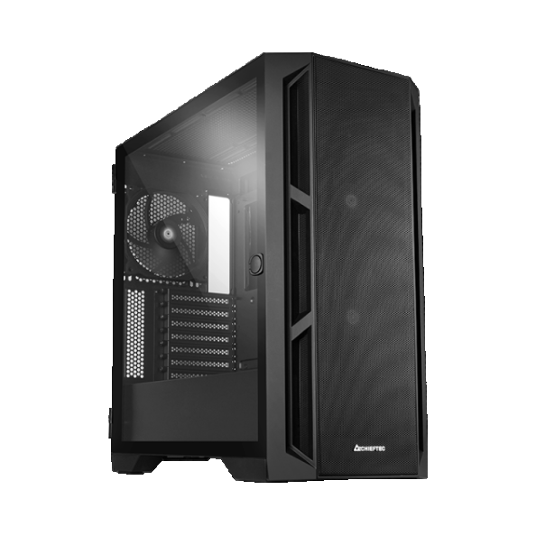 CHIEFTEC Kuciste APEX AIR CRNO, EATX Gaming Case, Mesh, fans, GA-01B-M-OP