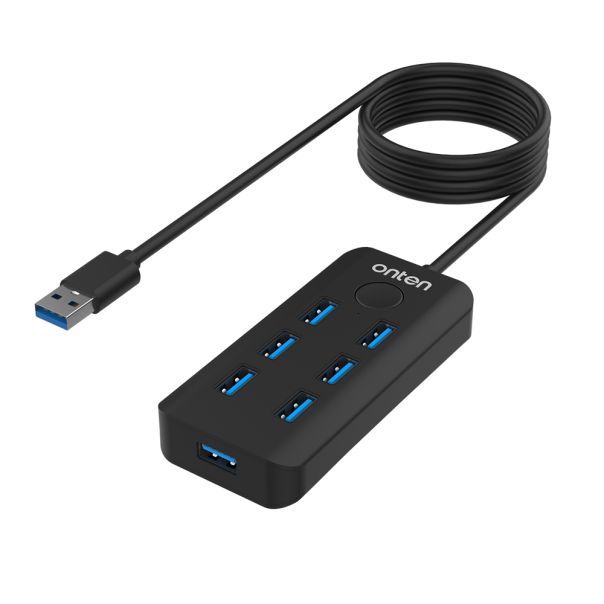 Hub USB 3.2 sa 7 portova Gen 1 5G + Lock screen dugme 50cm (OTN-8120) EP2924194