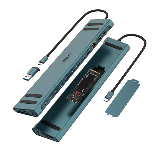 Dock stanica multifunkcionalna USB Type-C 17u1 sa prikljuckom M.2 SSD (OTN-9399) EP2922906