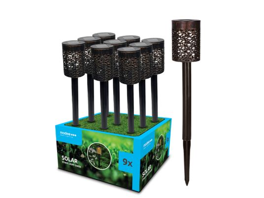 Modee LED solarna baštenska lampa GS026 dekorativna 36cm set 9 kom
