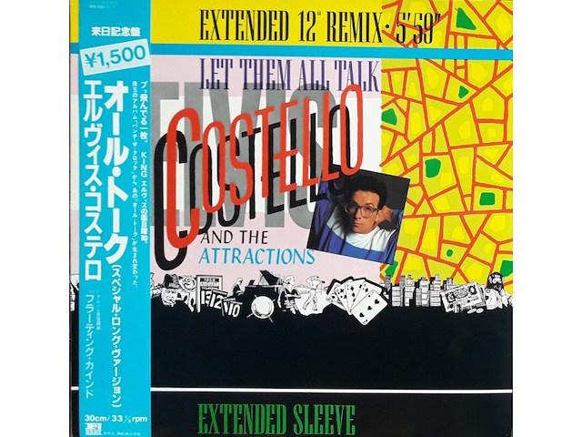 12``*: ELVIS COSTELLO - LET THEM ALL TALK (JAPAN `84) M