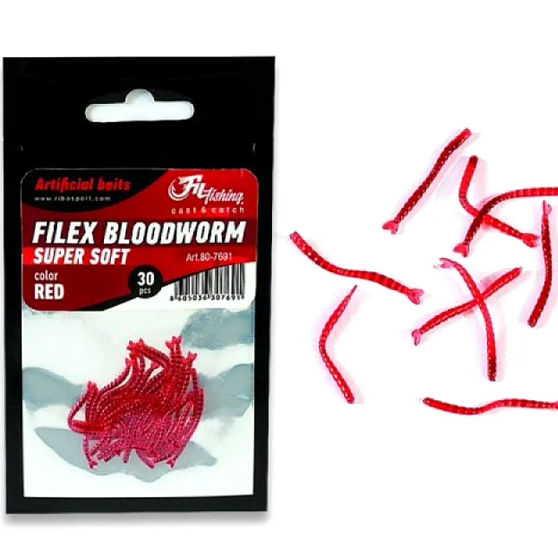 FIL FISHING FIL FISHING FILEX ARTIFICIAL BLOODWORM (80-7691)