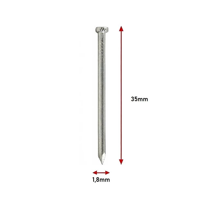 Pocinkovani stolarski ekseri 1,8×35 mm